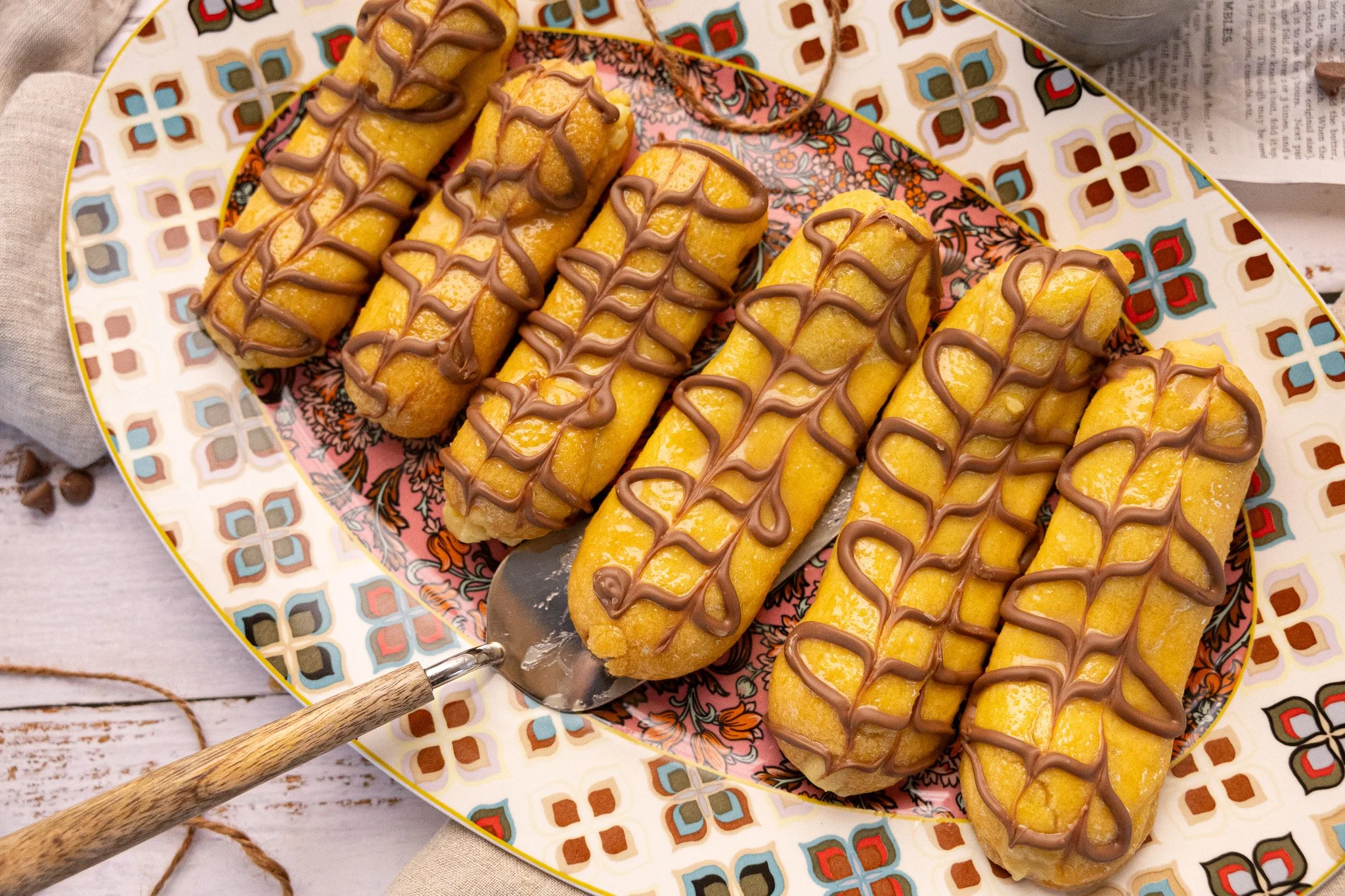 Caramel Eclairs — Garnished Roots